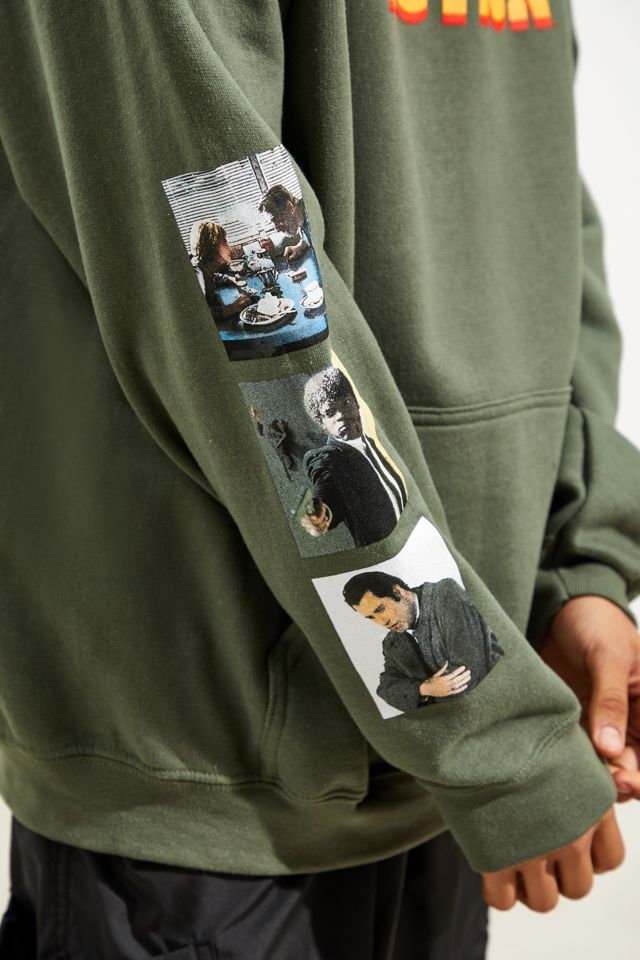 Pulp Fiction Puff Print Hoodie Sweatshirt | Urban Outfitters Pulp Fiction Puff Print Hoodie Sweatshirt | Urban Outfitters