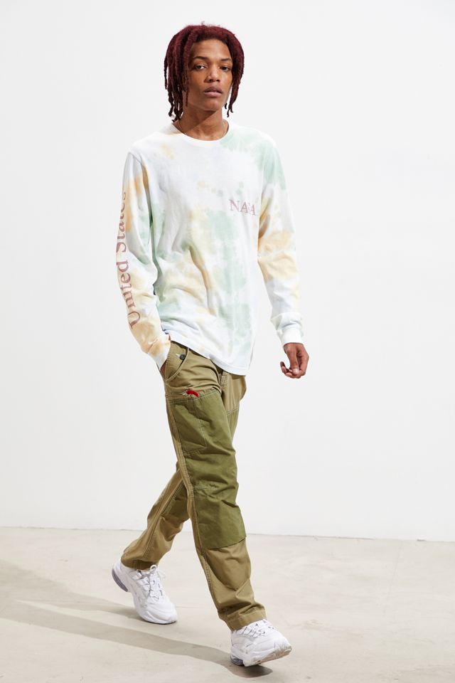 NASA Washed Tie-Dye Long Sleeve Tee | Urban Outfitters