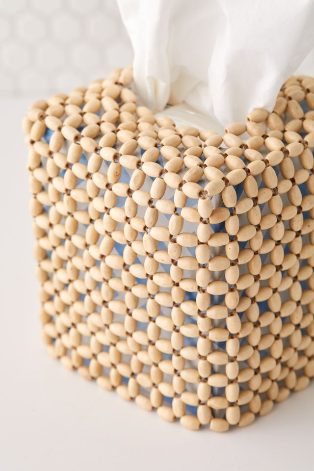 Boho Beaded Tissue Box Cover | Urban Outfitters