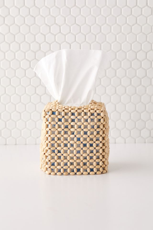 Boho Beaded Tissue Box Cover | Urban Outfitters
