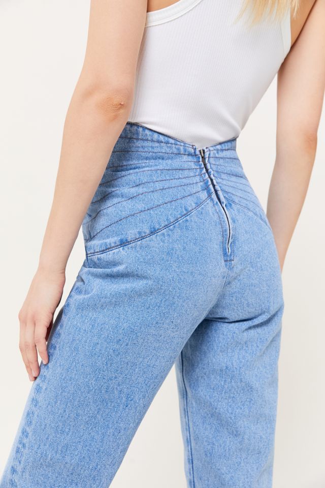 Lioness Say Less Pleated High-Waisted Cropped Jean | Urban Outfitters ...