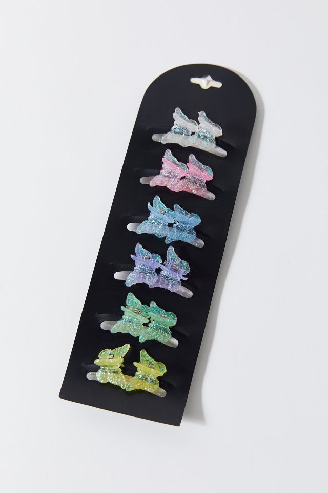 Vintage Mini Glitter Butterfly Clip Set | Urban Outfitters