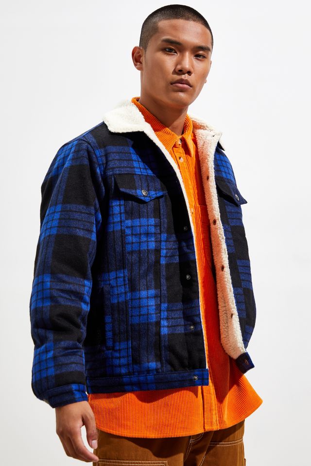Rusty America Chains Sherpa Trucker Jacket | Urban Outfitters Canada