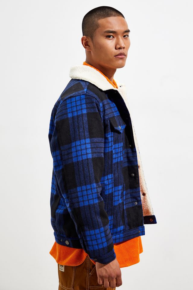 Rusty America Chains Sherpa Trucker Jacket | Urban Outfitters Canada