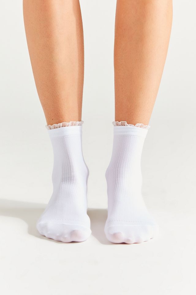 Mini Ruffle Ribbed Crew Sock | Urban Outfitters Canada