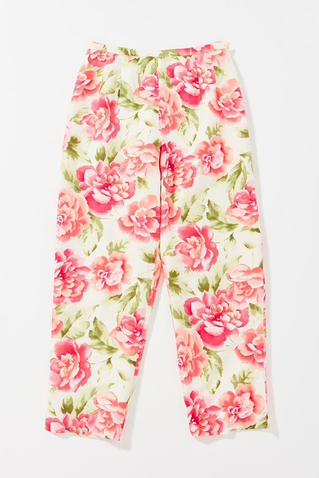 Vintage Rose Print Pant | Urban Outfitters
