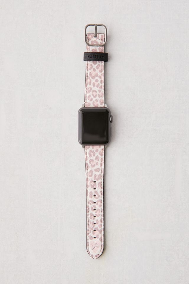 Casetify Dusty Pink Leopard Apple Watch Strap | Urban Outfitters