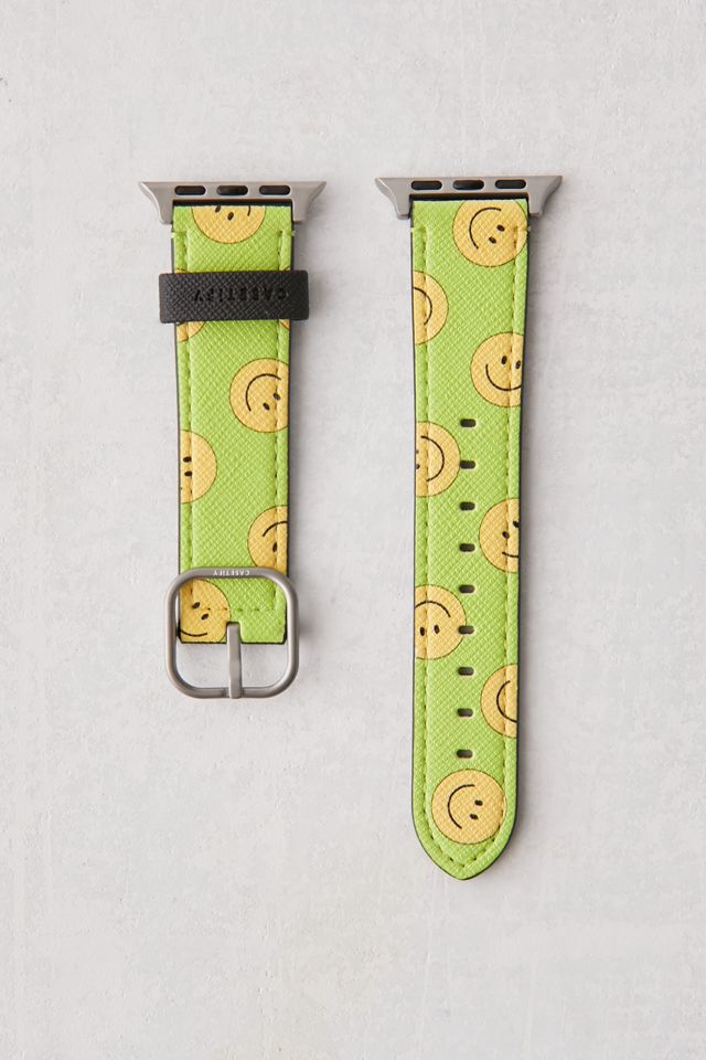 Casetify Happytown Acid Green Apple Watch Strap | Urban Outfitters