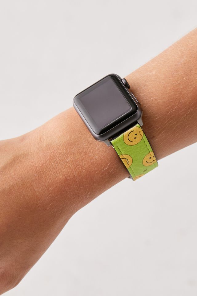 Casetify Happytown Acid Green Apple Watch Strap | Urban Outfitters