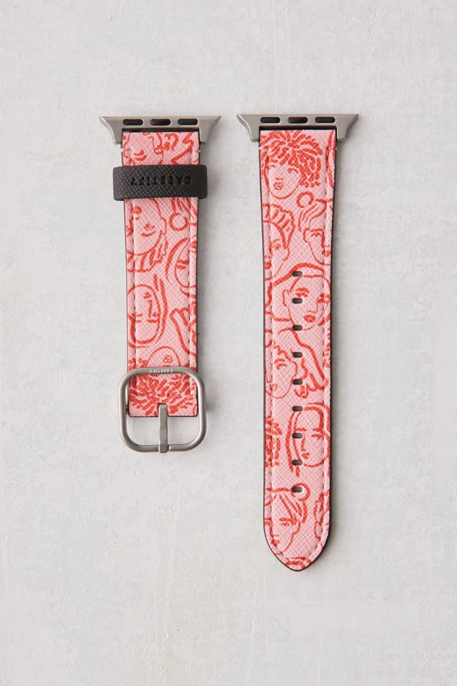 Casetify Portraits Pink Apple Watch Strap | Urban Outfitters
