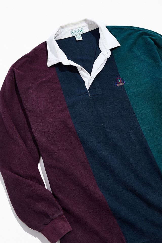 Vintage Izod Block Stripe Rugby Shirt | Urban Outfitters