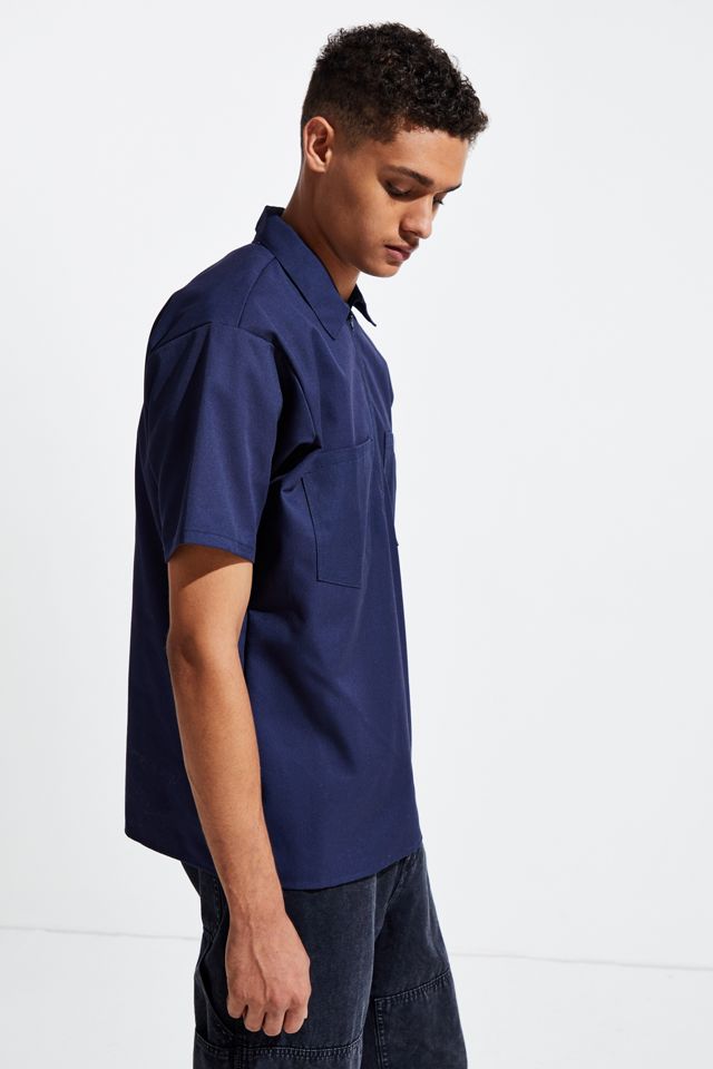 Ben Davis Quarter-Zip Short Sleeve Work Shirt | Urban Outfitters