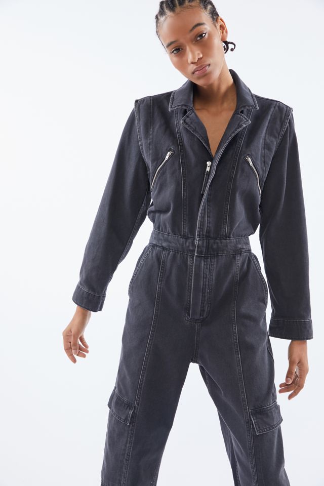 UO Bella Zip-Front Coverall Jumpsuit | Urban Outfitters