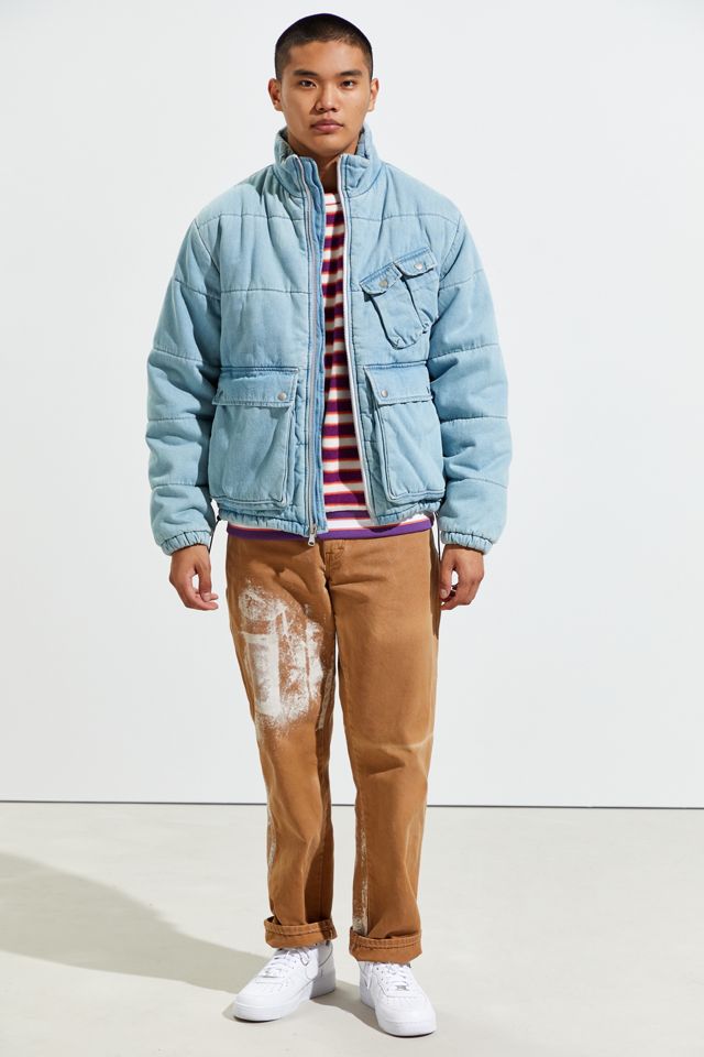 UO Denim Utility Puffer Jacket | Urban Outfitters