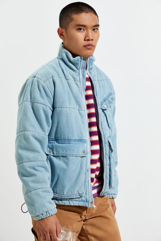 UO Denim Utility Puffer Jacket | Urban Outfitters