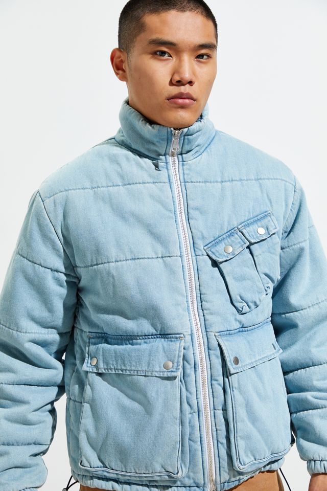 UO Denim Utility Puffer Jacket | Urban Outfitters