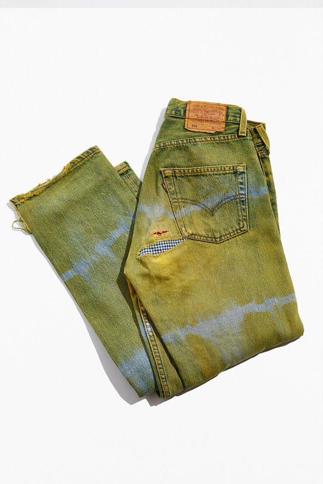 Vintage Levi’s Yellow Dyed Blue Jean | Urban Outfitters
