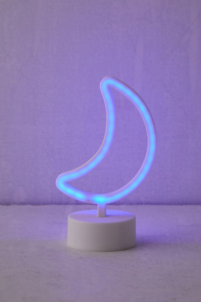 Crescent Moon Mini LED Neon Table Lamp | Urban Outfitters Canada