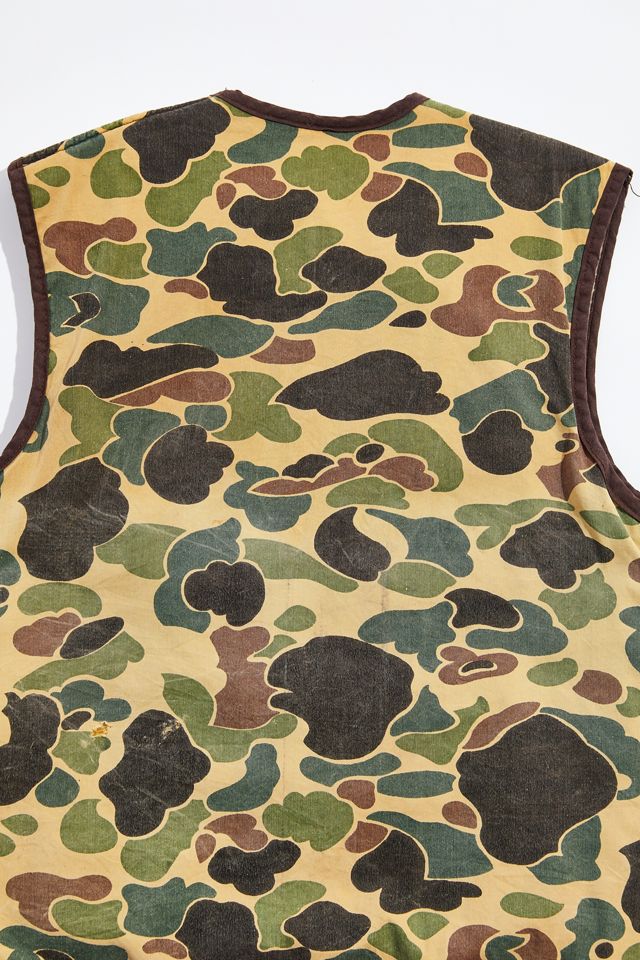Vintage Sherpa Lined Camo Hunting Vest | Urban Outfitters Canada
