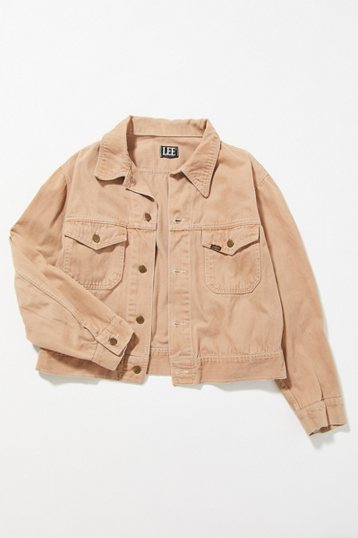 Vintage Lee Light Brown Jacket | Urban Outfitters Canada