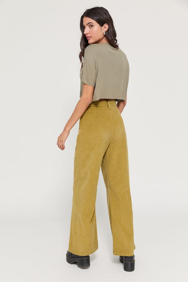 Urban Renewal Remnants Wide Leg Corduroy Trouser Pant | Urban Outfitters