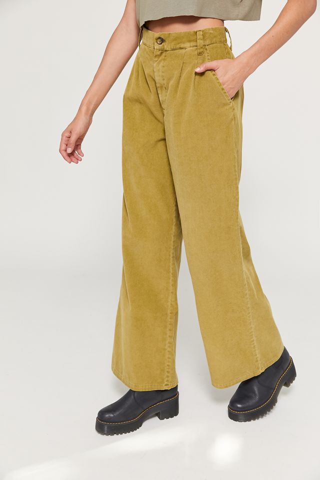 Urban Renewal Remnants Wide Leg Corduroy Trouser Pant | Urban Outfitters