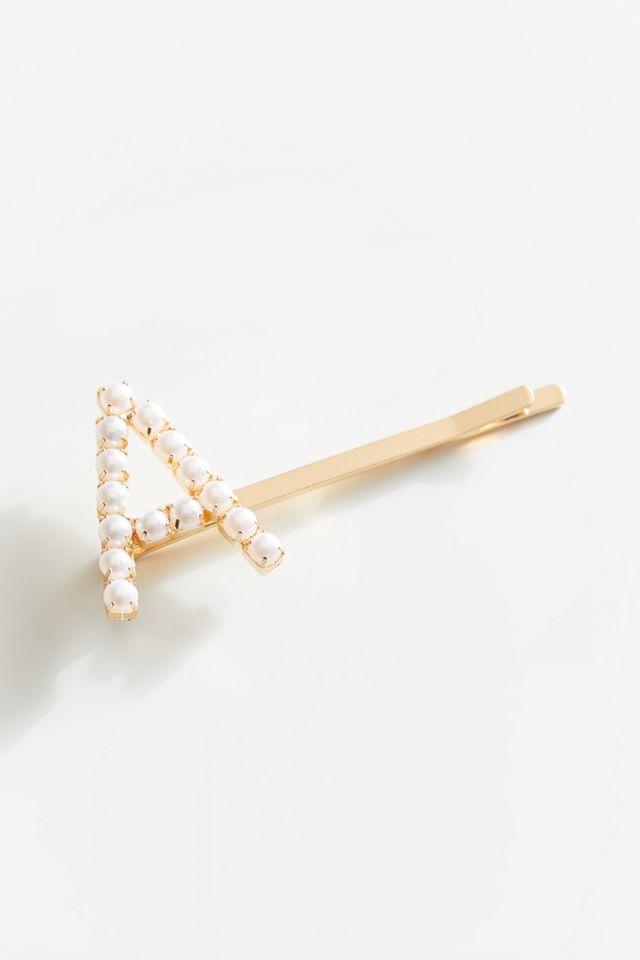 Pearl Initial Hair Pin | Urban Outfitters