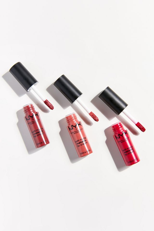 NYX Professional Makeup Soft Matte Metallic Lip Cream Midi Trio Gift ...