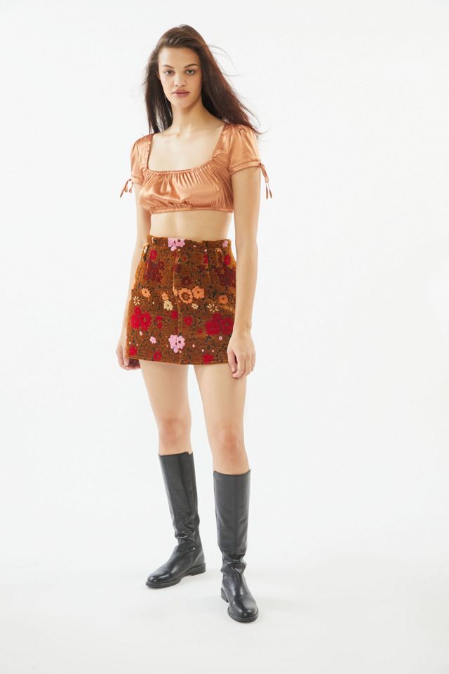 Tiger Mist UO Exclusive Tyra Satin Top | Urban Outfitters