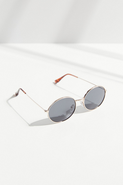 Domino Metal Oval Sunglasses | Urban Outfitters