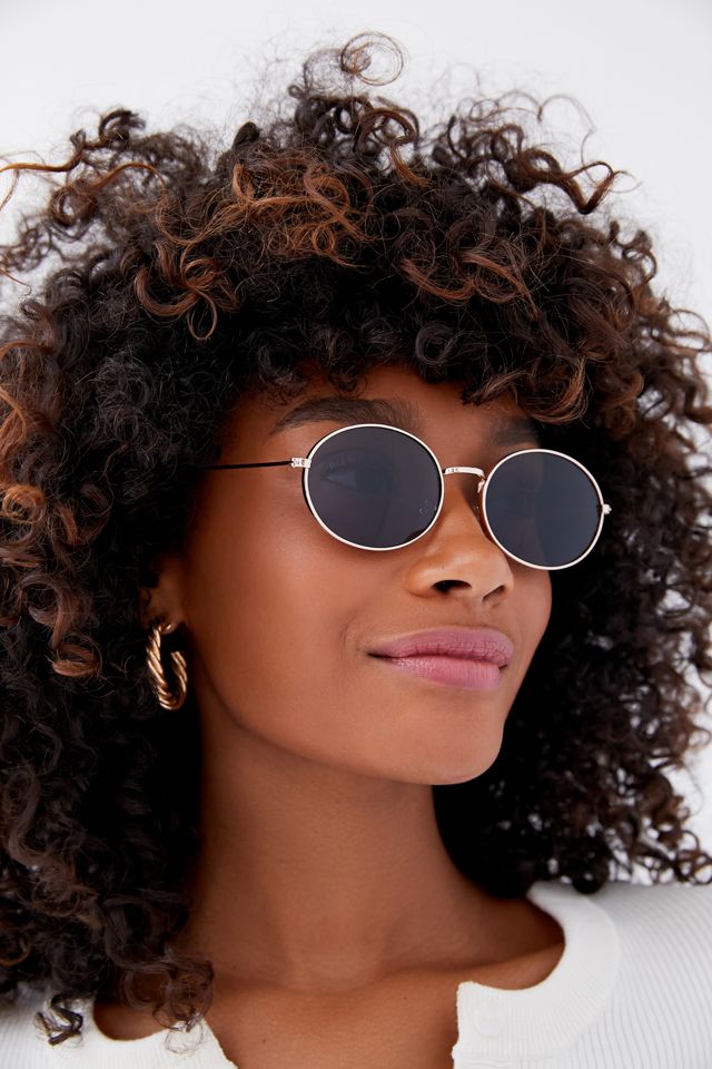 Domino Metal Oval Sunglasses | Urban Outfitters