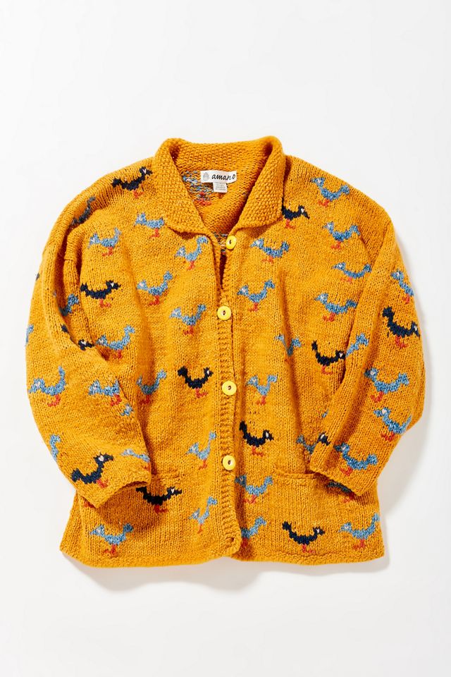 Vintage Bird Print Cardigan | Urban Outfitters Canada
