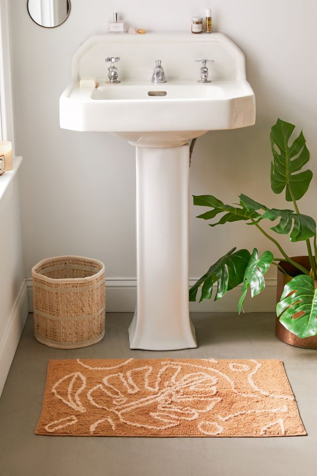 Minimalist Palm Bath Mat | Urban Outfitters Canada