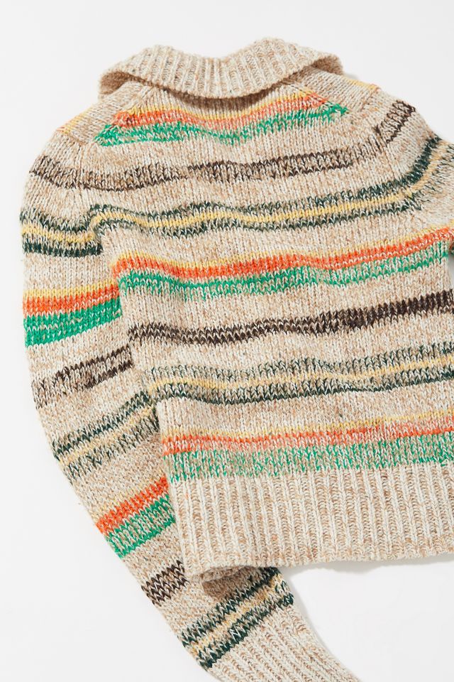 Vintage Collared Stripe Sweater | Urban Outfitters