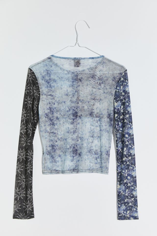 UO Mesh Patchwork Top | Urban Outfitters