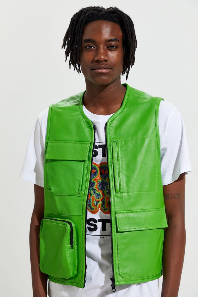 Rochambeau Faux Leather Utility Vest | Urban Outfitters Canada