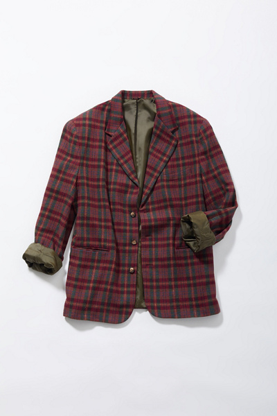 Vintage Red Plaid Blazer | Urban Outfitters