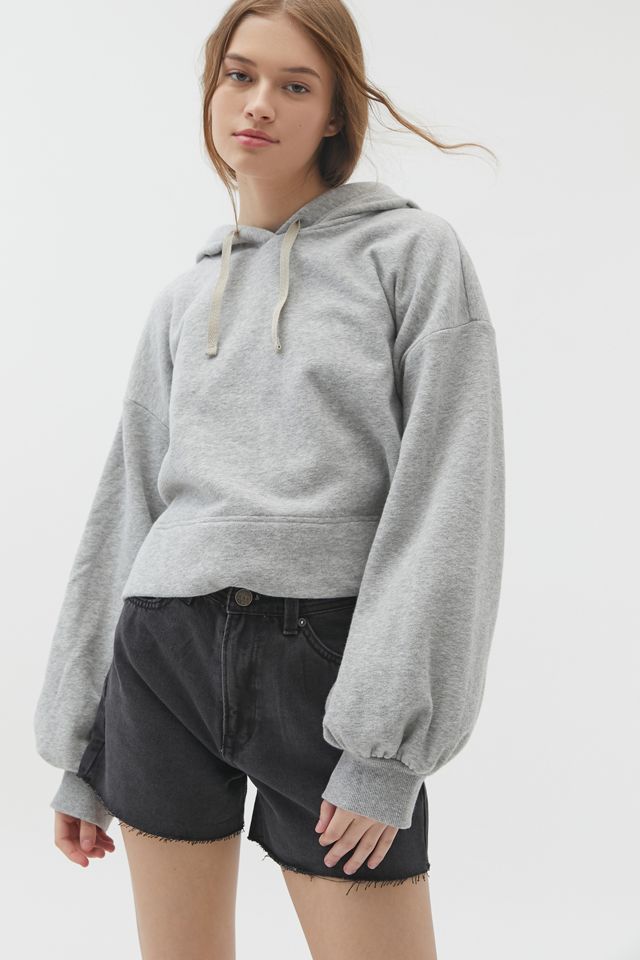 ZGY DENIM Hi Tide High-Waisted Denim Short – Black Denim | Urban Outfitters