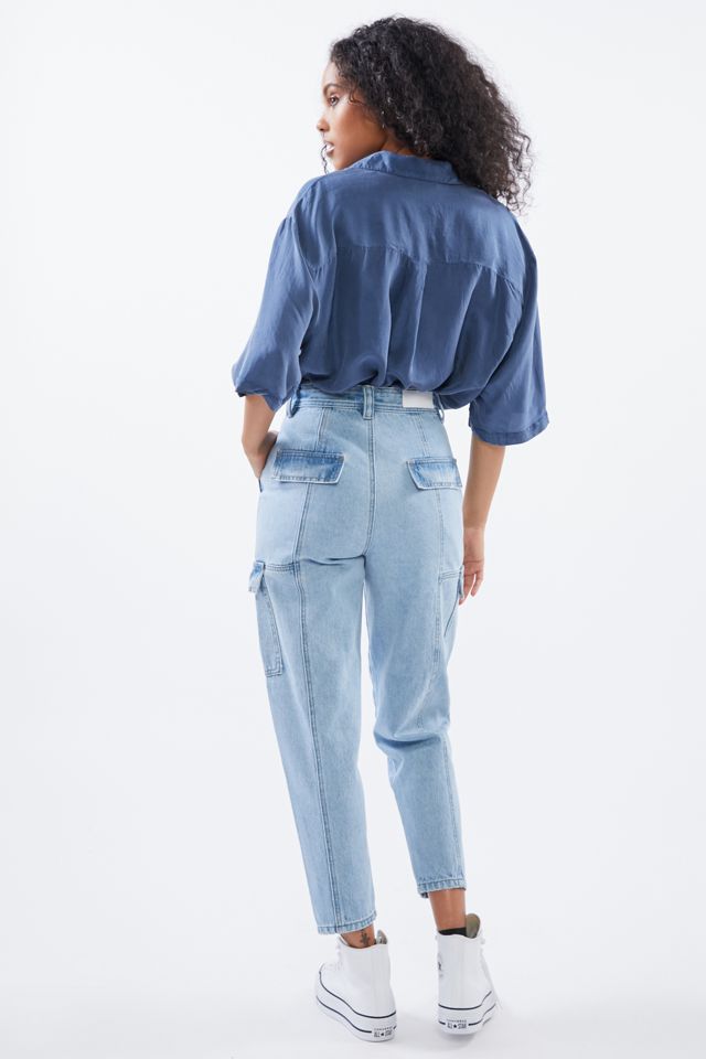 ZGY DENIM High-Waisted Cargo Jean – Stoned Dayz | Urban Outfitters