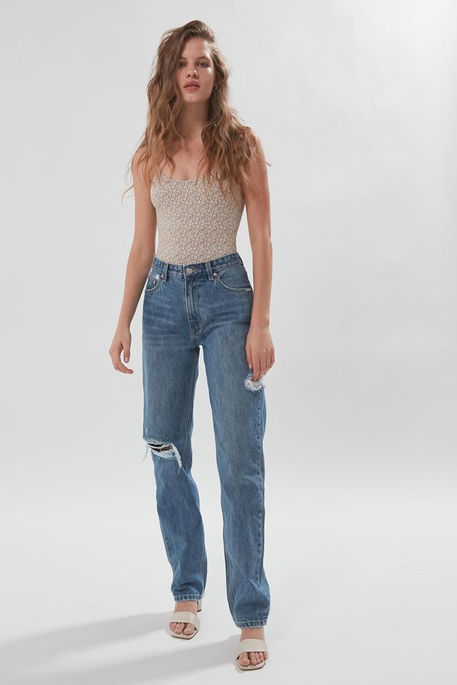 ZGY DENIM Rebound High-Waisted Straight Leg Jean | Urban Outfitters