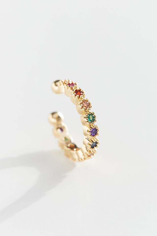 Rainbow Stone Ear Cuff | Urban Outfitters Canada