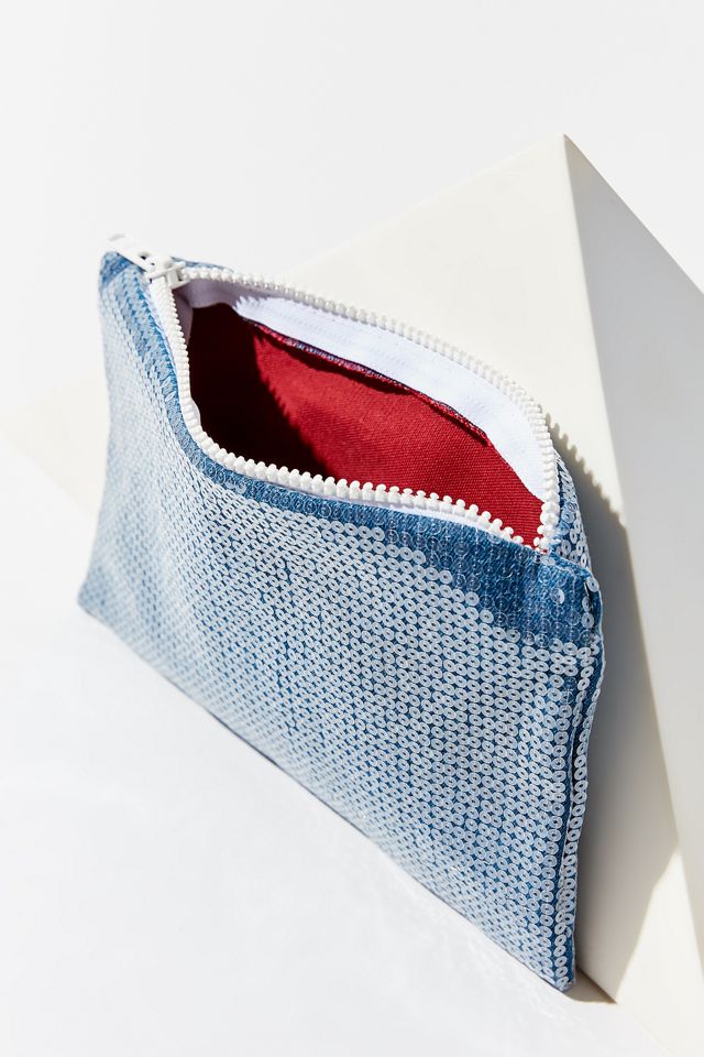 Urban Renewal Remnants Sequin Denim Pouch | Urban Outfitters Canada
