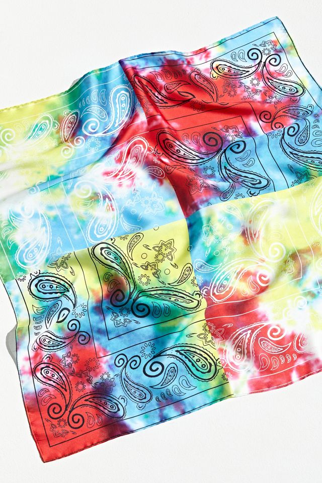 Quadrant Tie-Dye Bandana | Urban Outfitters