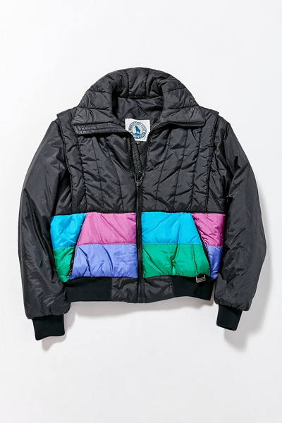 Vintage Colorblock Puffer Jacket | Urban Outfitters