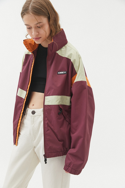 OBEY Parquet Nylon Windbreaker Jacket | Urban Outfitters