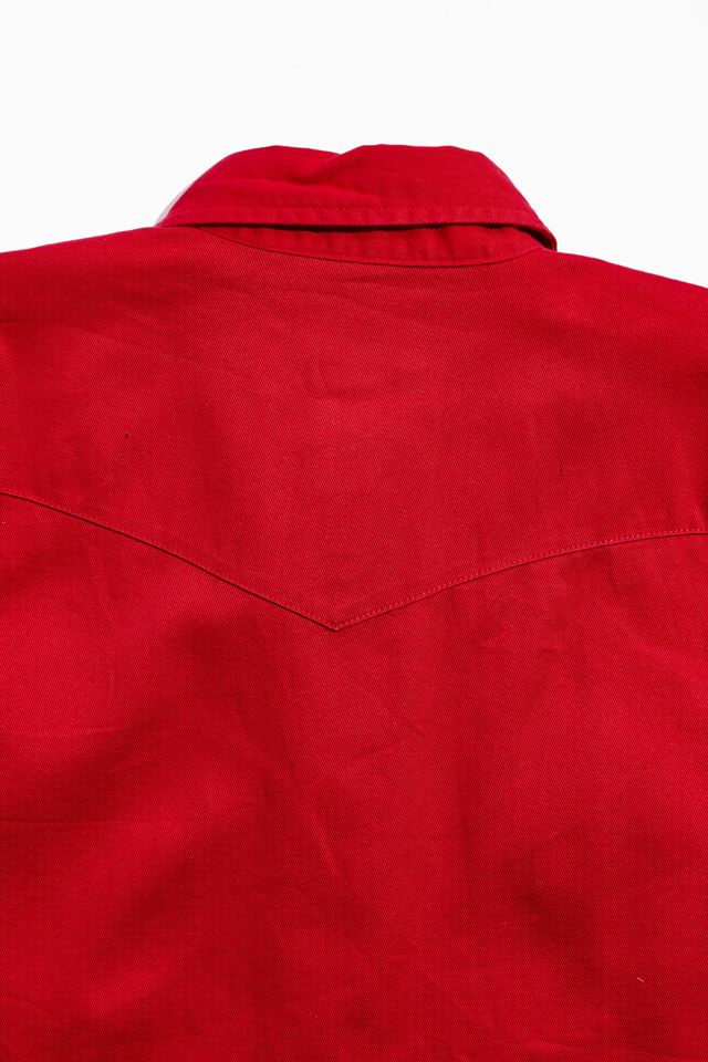 Vintage Wrangler Red Western Button-Down Shirt | Urban Outfitters