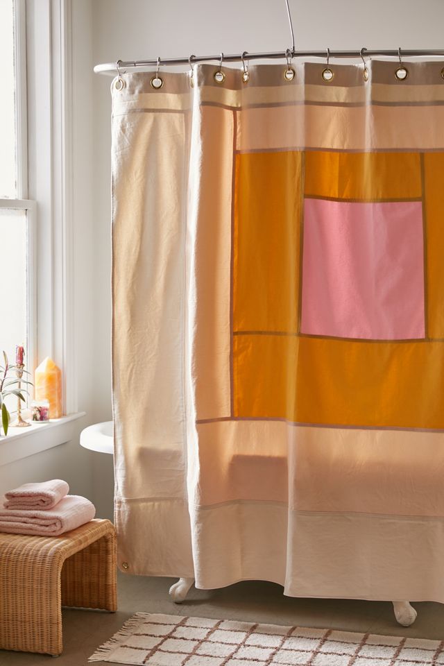 Quiet Town Marfa Colorblock Shower Curtain | Urban Outfitters