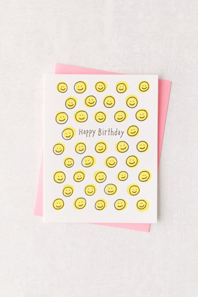 Happy Face Birthday Card | Urban Outfitters Canada