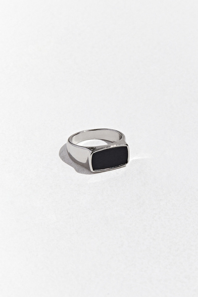 Rectangular Onyx Ring | Urban Outfitters