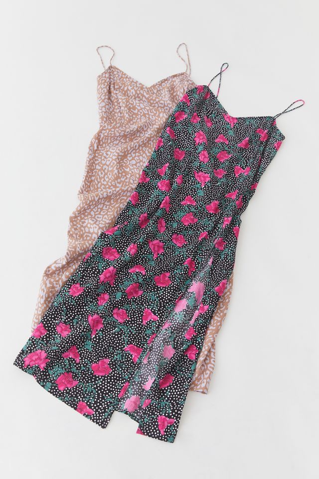 Motel Batis Animal Print Slip Maxi Dress | Urban Outfitters